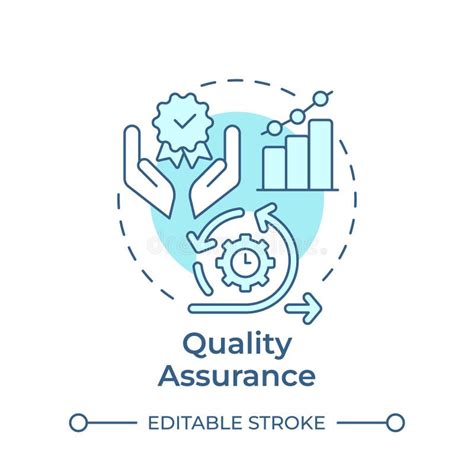 Quality Assurance Soft Blue Concept Icon Stock Vector Illustration Of Sign Aesthetic 317998478