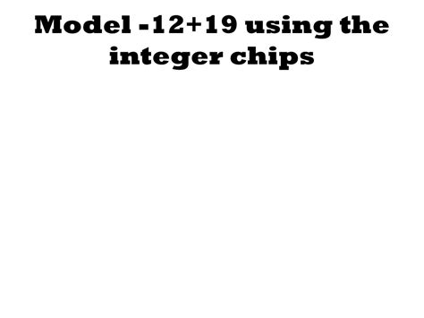 Ppt Integer Chips Manipulatives Powerpoint Presentation Free