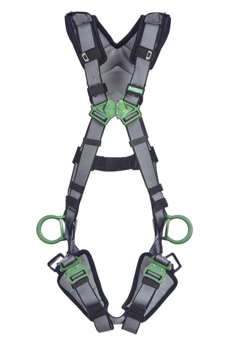 Msa V Fit Harness With Back And Hip D Rings And Shoulder And Leg Padding