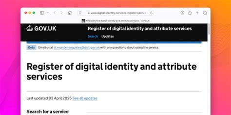 The Digital Identity And Attribute Services Register Is Now In Public