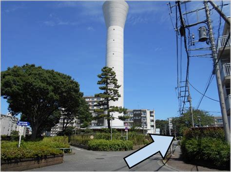 仙川駅から緑ケ丘分館への道案内 調布市立図書館