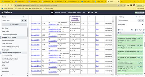 Mirdeep2 Output Transcriptomics Galaxy Community Help