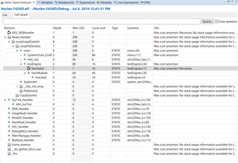 Stm32cubeide Static Stack Analyzer のねのblog