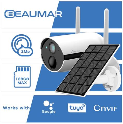Nivian NVS IPC 05 BAT 2MP FULL HD BULLET CAMERA Solar Batterij