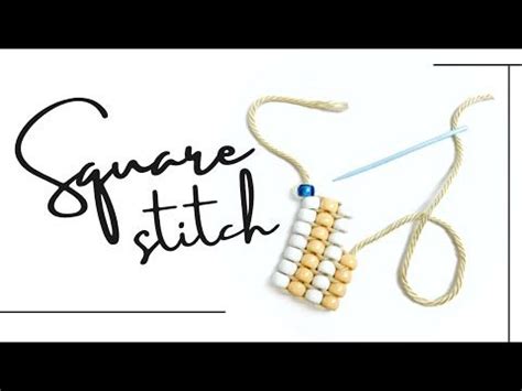 Basic Square Stitch Beginner S Tutorial Using BIG BEADS YouTube Seed Bead Bracelets