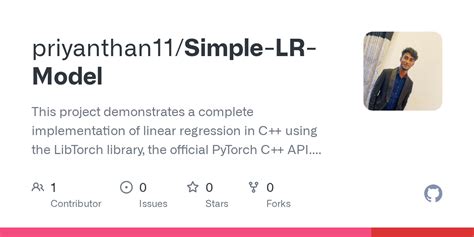 Github Priyanthan11simple Lr Model This Project Demonstrates A