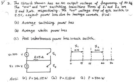 Solved The Circuit Shown Has An AC Output Voltage Of Chegg