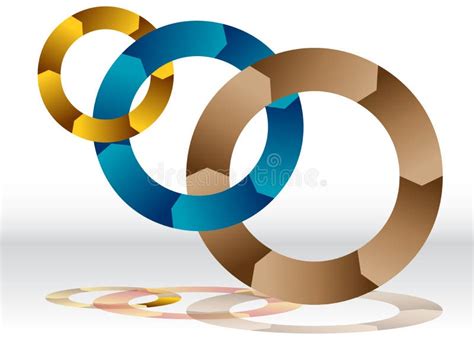 3d Overlapping Pie Chart Stock Vector Illustration Of Overlap 50303518