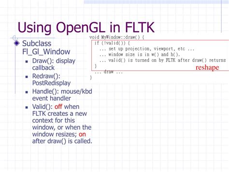 Ppt Fltk And Opengl Powerpoint Presentation Free Download Id 5510045