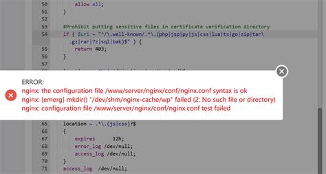 edit website nginx config save error aapanel free hosting control