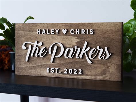 Established Sign For Wedding Gift Anniversary Gift Custom Etsy