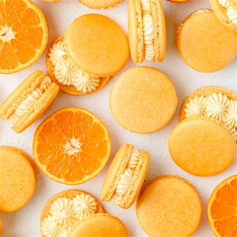 Orange Creamsicle Macarons ~ Barley And Sage