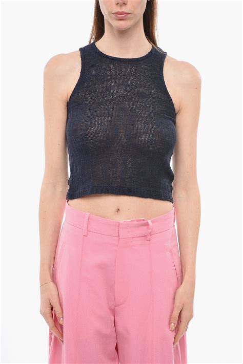 Our Legacy Flax Blend See Through Tank Top Women Glamood Outlet