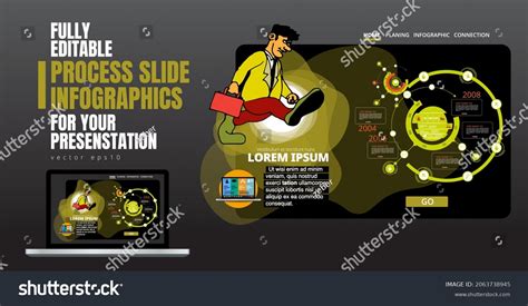 Template Diagram Graph Chart Presentation Vector Stock Vector Royalty Free 2063738945