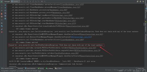 curity cet certpathvalidatorexception path does not chain with