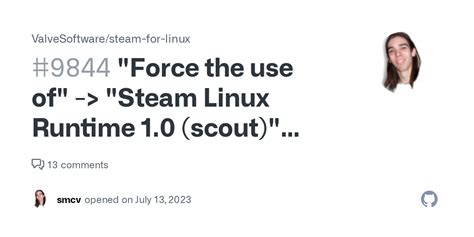 Force The Use Of Steam Linux Runtime 1 0 Scout Should Not Be