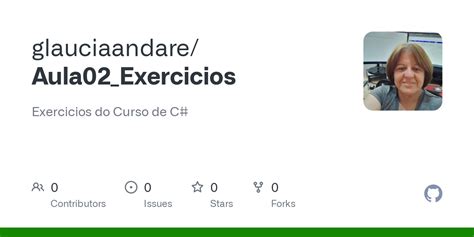 GitHub Glauciaandare Aula Exercicios Exercicios Do Curso De C