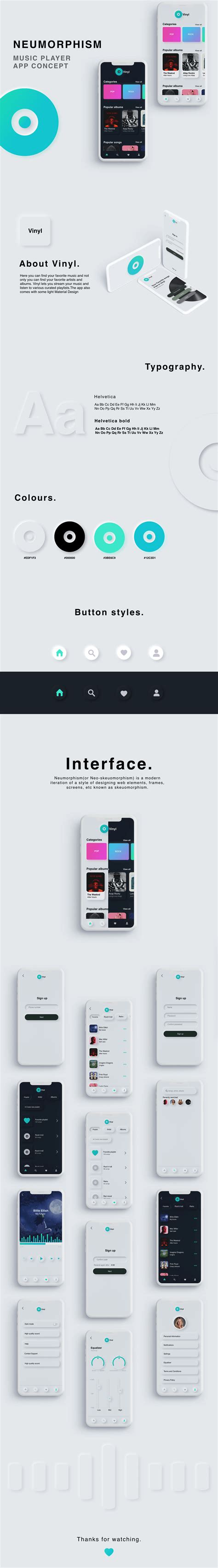 Neumorphism Music Player On Behance