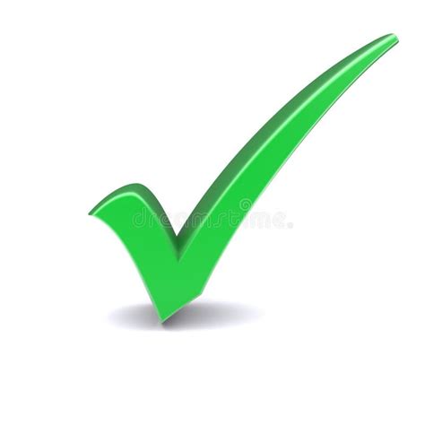 Iconos Del Objeto De La Marca De Verificación Ilustración Del Vector