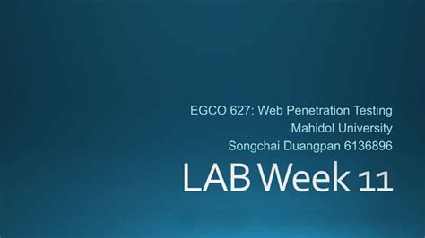 Broken Authentication And Session Management PPT