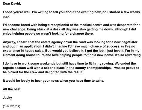 Informal Letter Sample Formal Letter