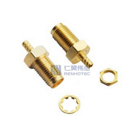 RF Coaxial Straight Male Female SMA Connector SMA PCB Mount Micro Strp RF And SMA PCB Mount Cable