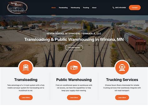 Warehouse Website Design Seven Rivers Intermodal Terminals
