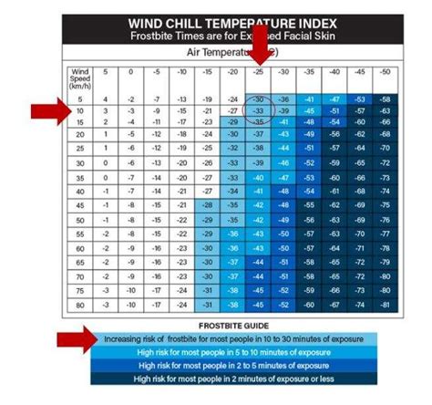 Calculate The Wind Chill Temperature Index In Ohs Online