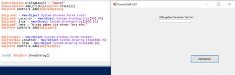 Grafische Oberfläche Gui Für Powershell Scripts Erstellen Windowspro