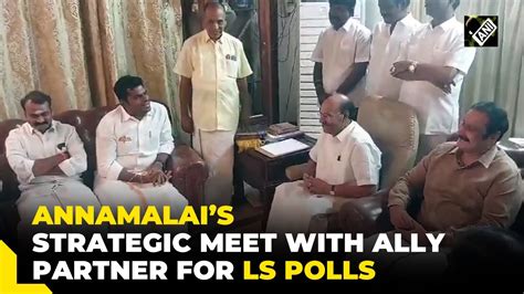Tamil Nadu Bjp Chief Annamalai Meets Pmk President Ramadoss To Finalise