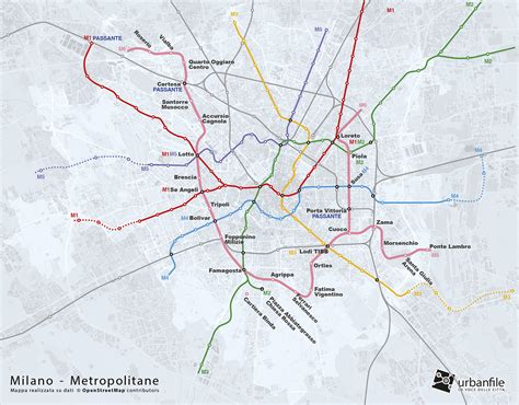 2022 Urbanfile Milano Prolungamenti Linee Metropolitane M6 B Urbanfile