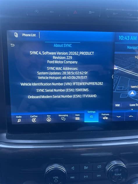 Sync 4 Update Issue Installed New Used Apim F150gen14 2021 Ford