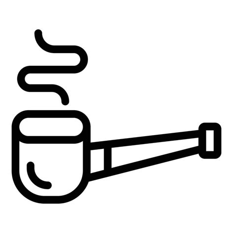 Luxury Smoking Pipe Icon Outline Style 15628277 Vector Art At Vecteezy