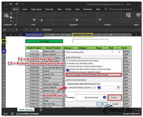 Cara Membuat Kolom Pencarian Dinamis Di Excel