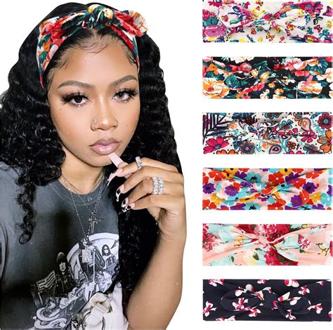Elacucos Headbands For Women Criss Cross Boho Floal Style