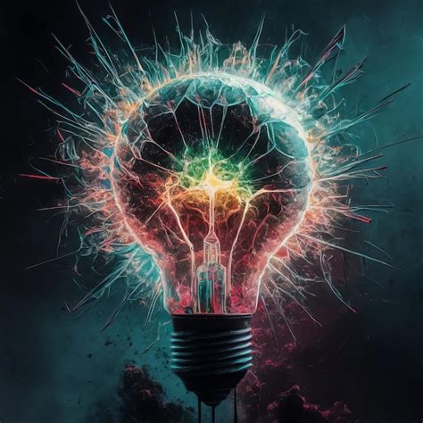 Creative Light Bulb Premium Ai Generated Image