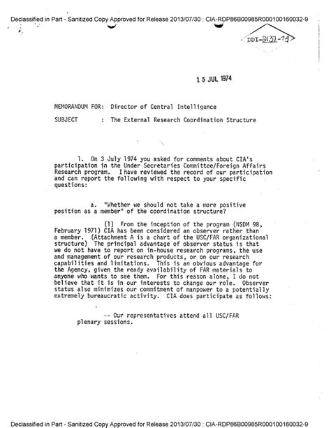 The External Research Coordination Structure Documentcloud