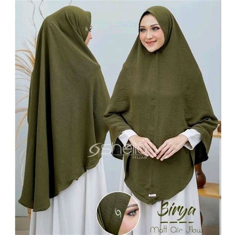 Jual Khimar Jumbo Non Pet Sirya By Shella Hijab Jumbo Crinkle Tanpa Pad Shopee Indonesia