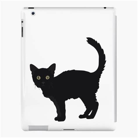 Black Cat Sticker Cute Cat Sticker Black Cat Meme Ipad Case And Skin