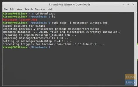 Facebook Messenger For Ubuntu Linux Mint And Fedora