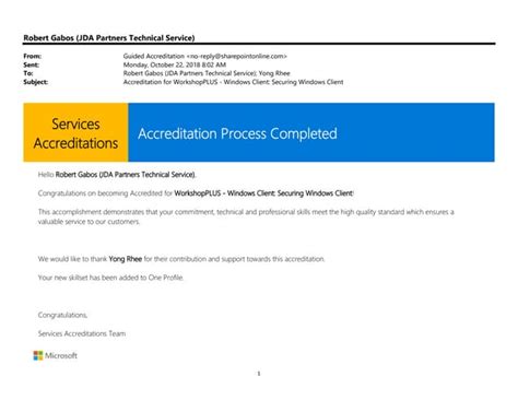 Microsoft Accreditation For Workshopplus Windows Client Securing