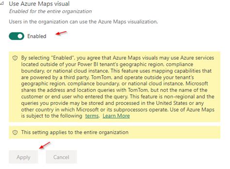 Solved Map And Filled Map Visuals Are Disabled Microsoft Fabric