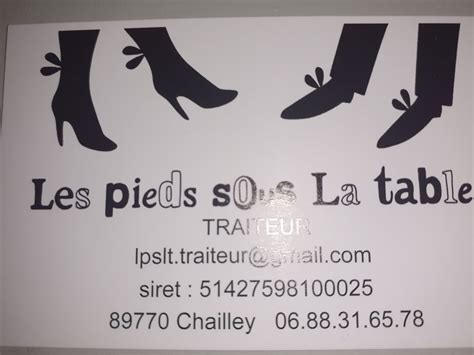 Les Pieds Sous La Table à Chailley Locavor fr