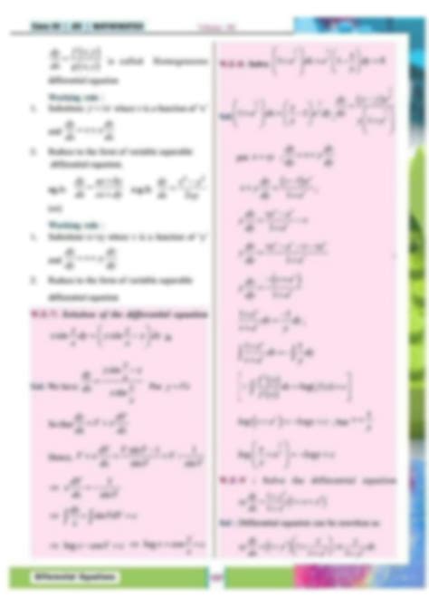 Solution Differential Equation Summary Solved Exercises Studypool