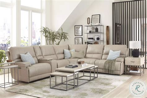 Whitman Verona Linen Power Reclining Sectional From Parker Living
