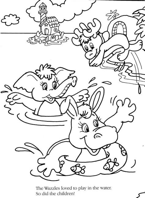 Wuzzles Coloring Pages Cartoon Coloring Pages