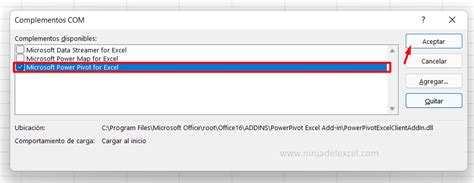 Como Activar Power Pivot En Excel Ninja Del Excel