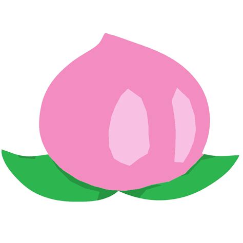 桃イラスト かわいいプリプリのモモの無料素材集 チコデザ