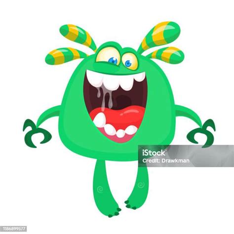 재미있는 만화 괴물 흥분 괴물 캐릭터의 벡터 일러스트레이션 T 셔츠에 대한 스톡 벡터 아트 및 기타 이미지 T 셔츠 가공의 인물 공포 무서움 Istock