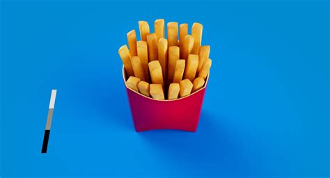 만화 감자 튀김 3d 모델 29 Max Fbx Unknown Obj Free3d